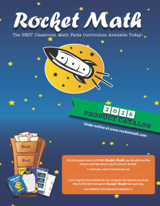 Catalog and price list for the basic math facts, learning curriculum ...