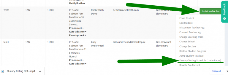 Math fact fluency Tools - Rocket Math