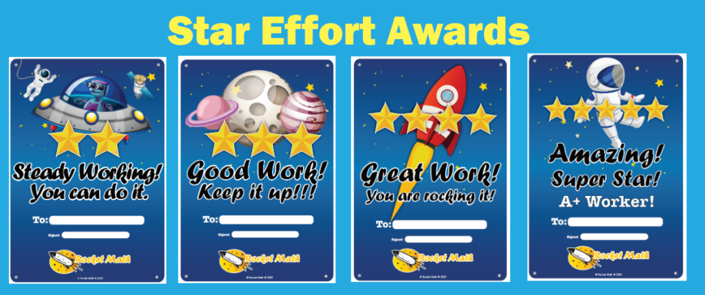 (K) Award Certificates - Rocket Math