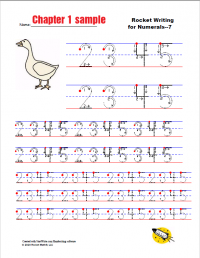 Rocket Writing for Numerals Learning Track - Rocket Math
