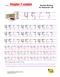 Rocket Writing for Numerals Learning Track - Rocket Math