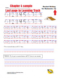 Rocket Writing for Numerals Learning Track - Rocket Math