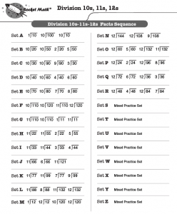 Division 10s, 11s, 12s Learning Track - Rocket Math