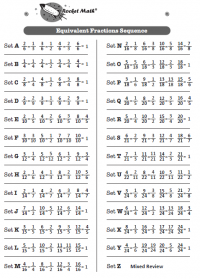 Equivalent Fractions Learning Track - Rocket Math