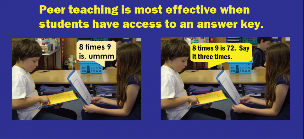 How best to do peer teaching? - Rocket Math