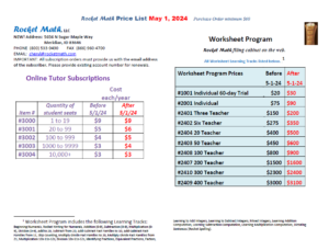 Rocket Math pricing - Rocket Math